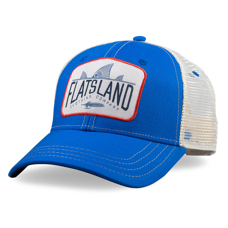 FLATSLAND Red Tails Rising Redfish Trucker Hat – Flatsland Clothing Co.